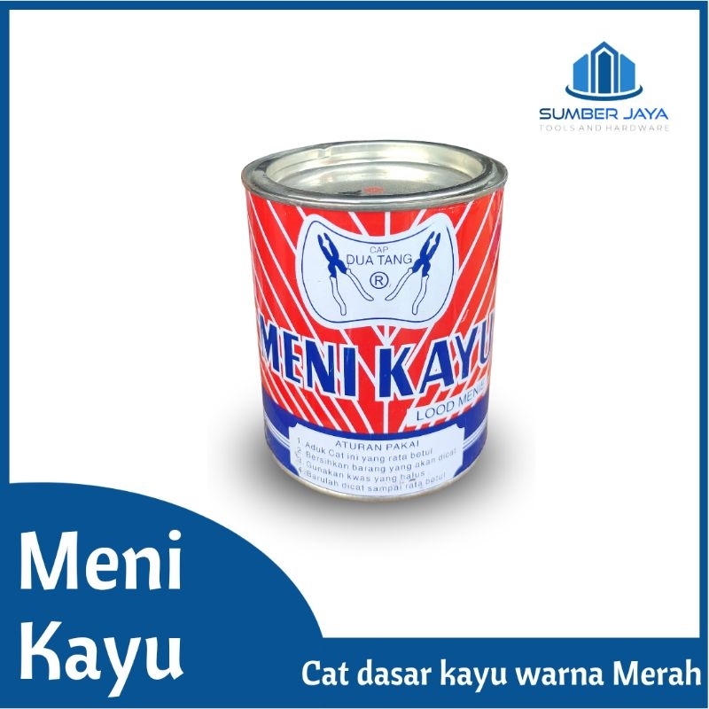 Jual Meni Kayu Meni cat dasar untuk kayu warna merah | Shopee Indonesia