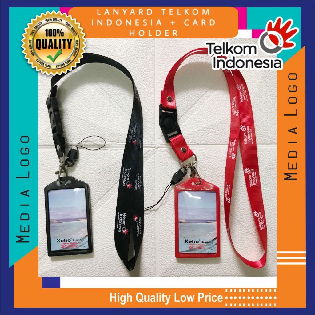 Jual TELKOM Lanyard ID CARD/Gantungan ID Telkom Indonesia (Paket Murah ...