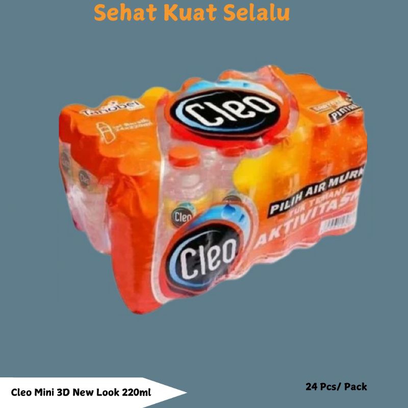 Jual Cleo Air Mineral Kemasan Botol Kecil 220ml 1Pack/Krat 24Pcs ...