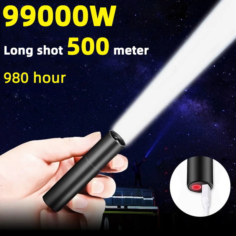 Jual Senter LED USB Isi Ulang Lampu Lampu Portabel Mini Isi Ulang Lampu Saku Super Terang Rumah ...