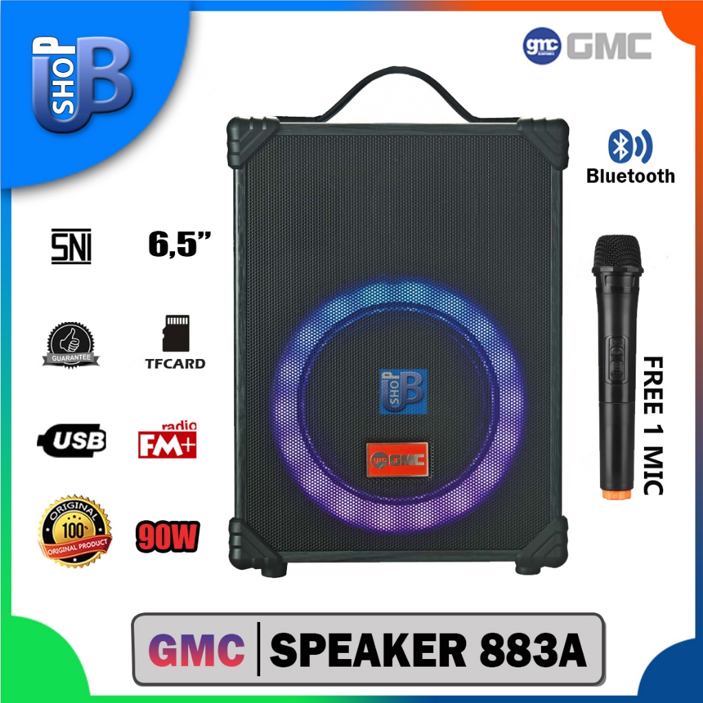 Jual Speaker Portable GMC 883A 6,5 Inch Bluetooth | Shopee Indonesia