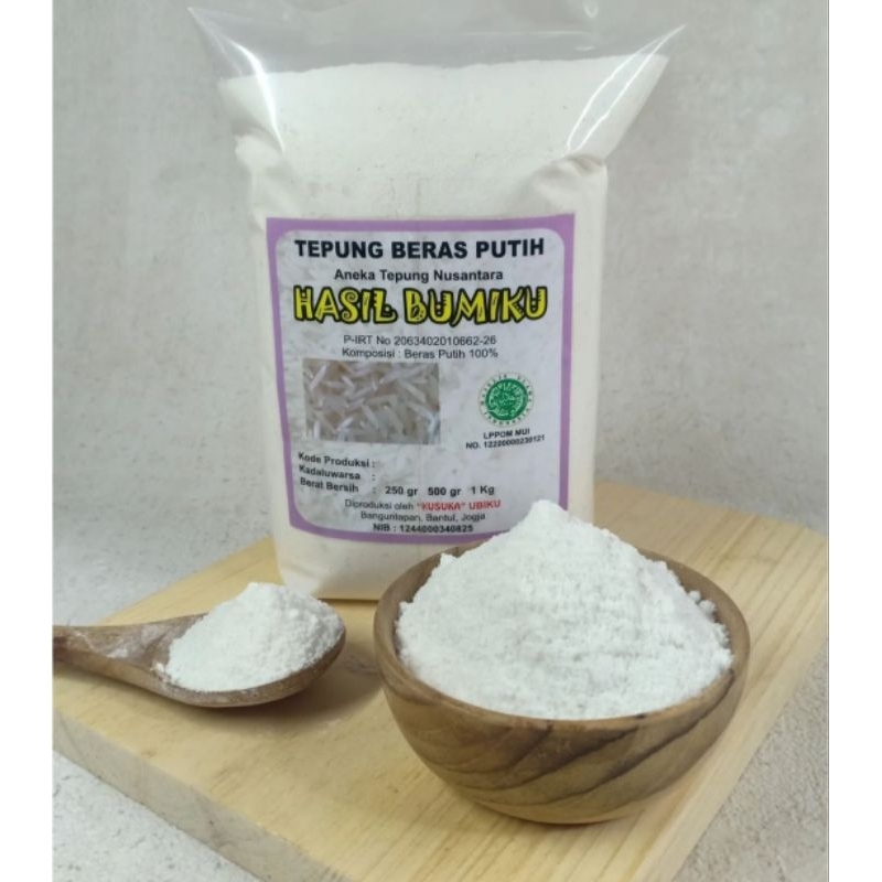 Jual Tepung Beras Putih Organik Kusuka Ubiku ukuran 500 gr | Shopee ...
