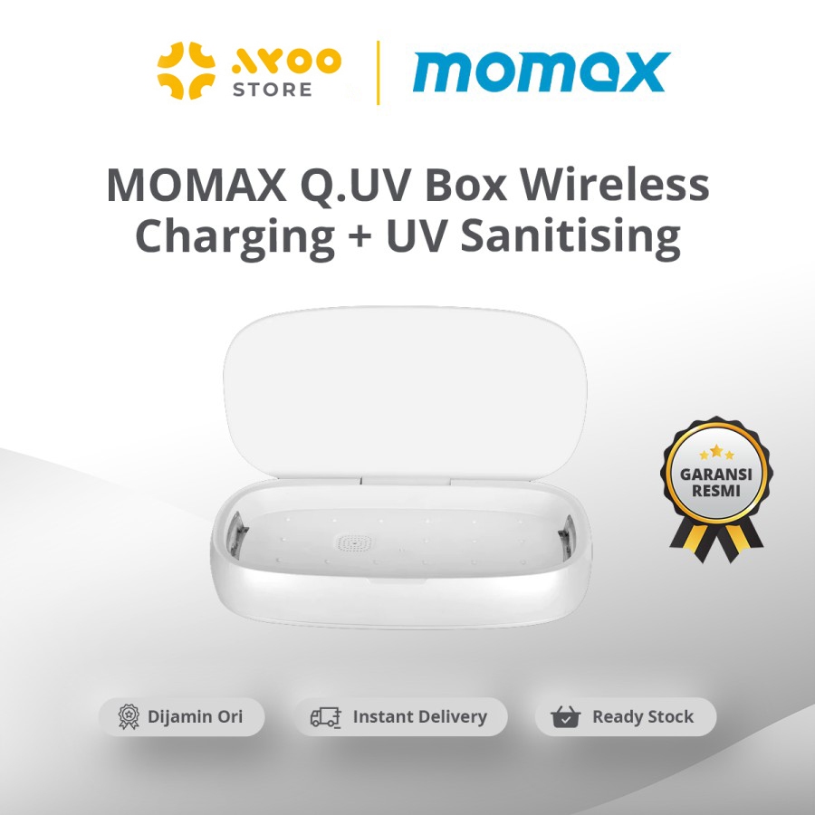 Jual MOMAX Q.Uv Box Wireless Charging + UV Sanitising Box [QU1W ...