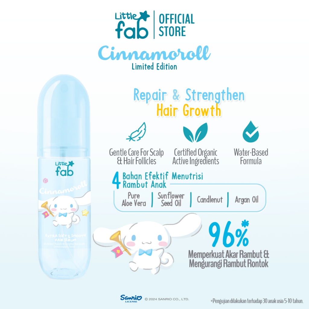 Jual Little Fab Kids - Extra Soft & Smooth Hair Serum | Limited Edition ...