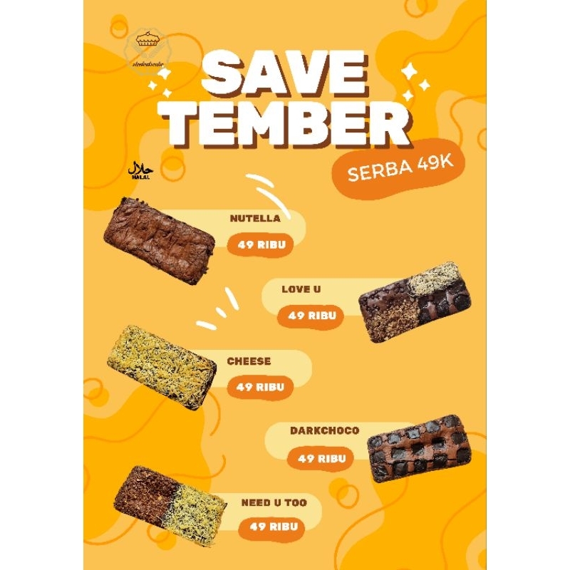 Jual SAVE TEMBER SERBA 49K - FUDGY BROWNIES | Shopee Indonesia