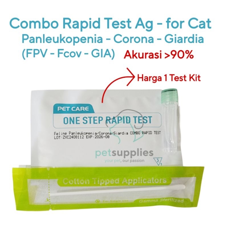 Jual Alat Test Virus Kucing Combo Panleukopenia Corona Giardia Akurasi ...