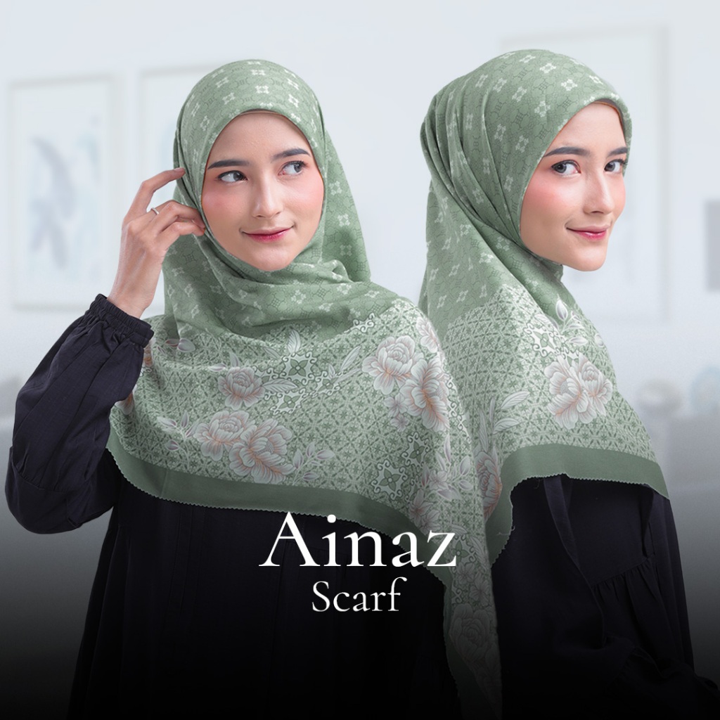 Jual Delara Outfit - Scarf Motif Ainaz Hijab Segi Empat Hijab Motif Jilbab Voal Motif Ukuran ...