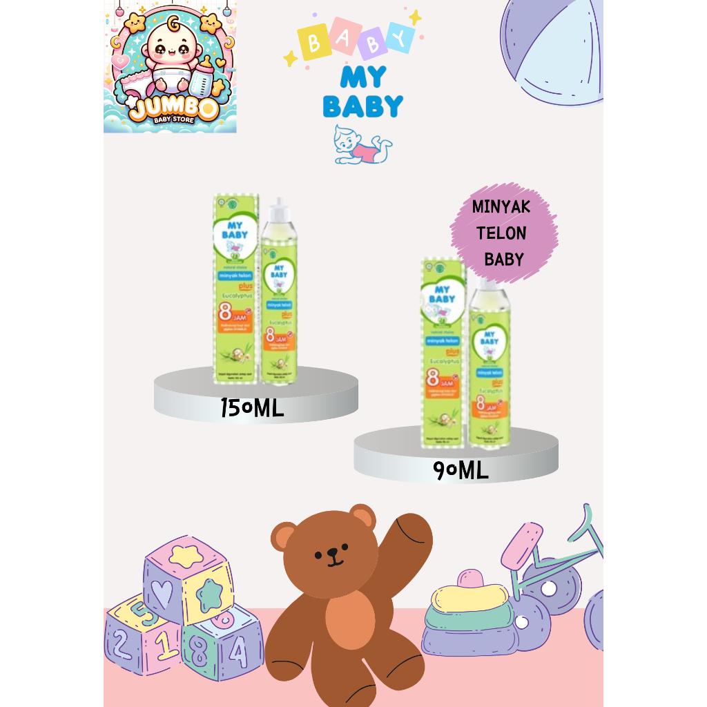 Jual PAKET 3 PCS MY BABY MINYAK TELON PLUS 90ML/150ML | Shopee Indonesia