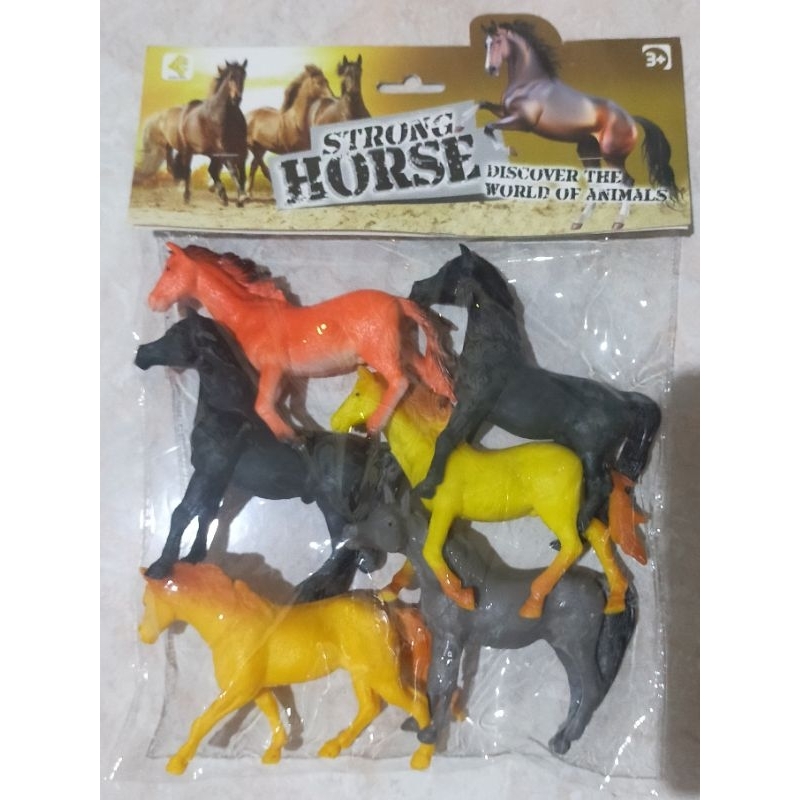 Jual Mainan animal binatang set kuda Wild horse series Strong Horse ...