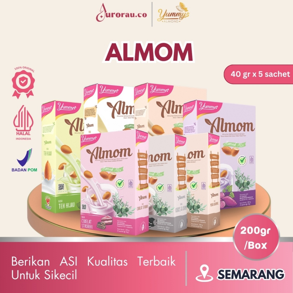 Jual 𝗟𝗔𝗡𝗚𝗦𝗨𝗡𝗚 𝗞𝗜𝗥𝗜𝗠 !! Yummys Almom Box Pelancar Asi Busui dan TM 3 ...
