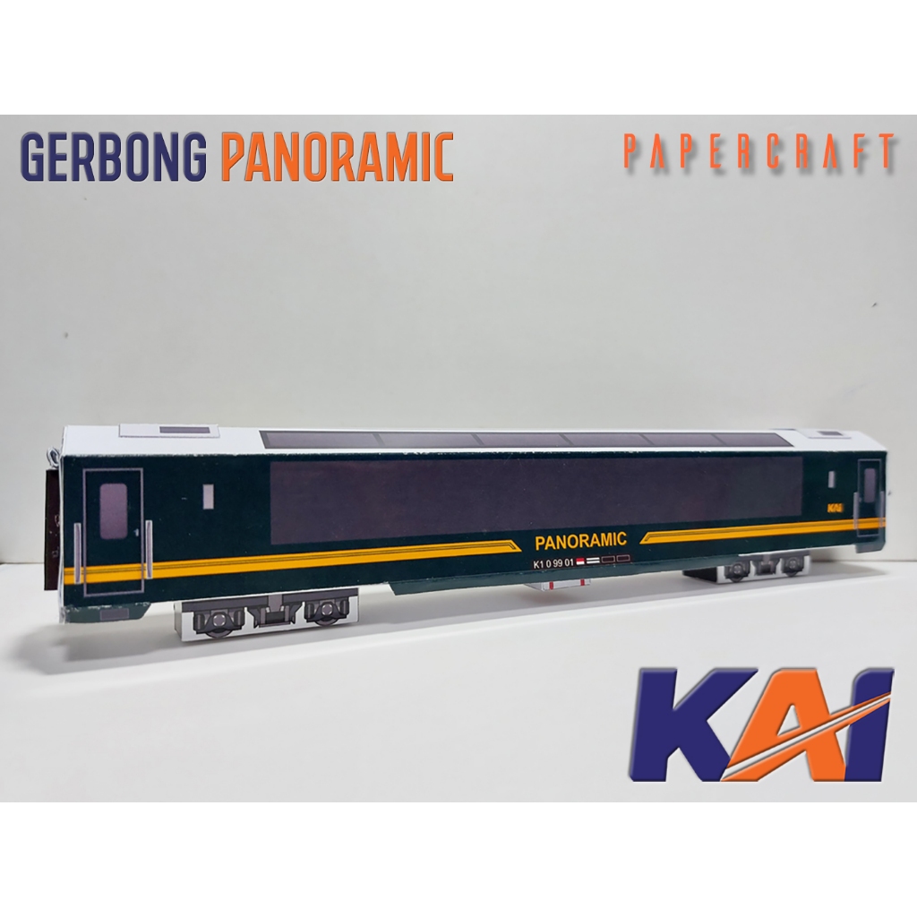 Jual 3D Papercraft Kereta Api Indonesia Gerbong Ekonomi Eksekutif ...