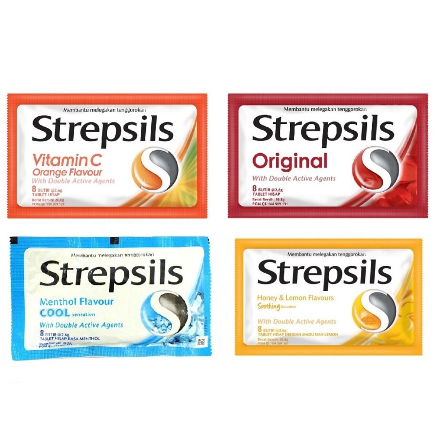 Jual STREPSILS PERMEN TENGGOROKAN SACHET 8 BUTIR | Shopee Indonesia