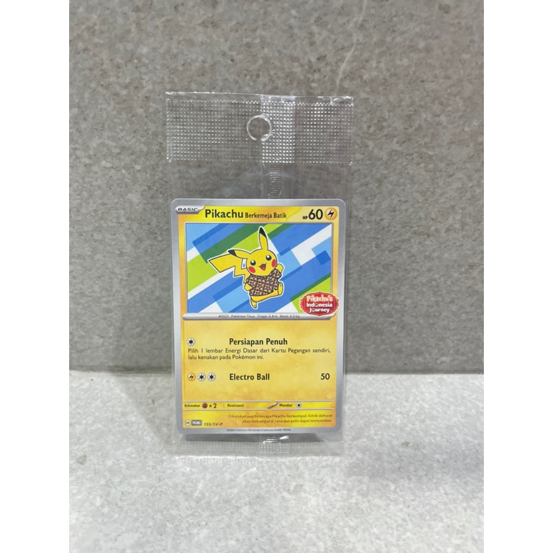 Jual Kartu Pokemon TCG Pikachu Berkemeja Batik Staryu V3 #0025 Promo 155/SV-P Card Yogyakarta ...