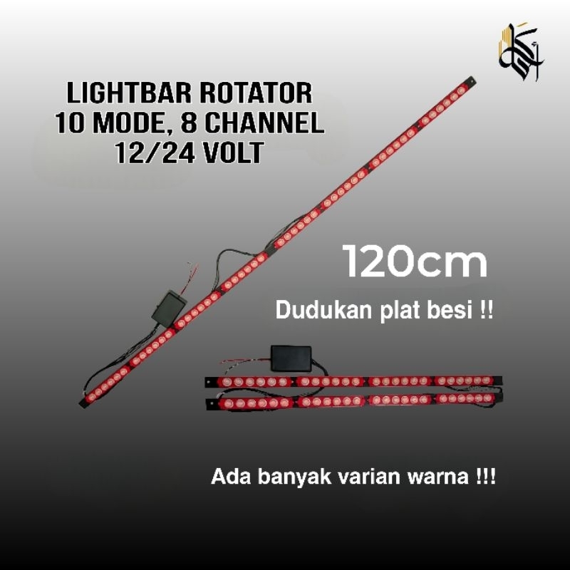 Jual Lampu Kendaraan Lightbar Rotator 10 Mode 8 CH 12/24volt - Car, Desain Rakitan, Tahan Air ...