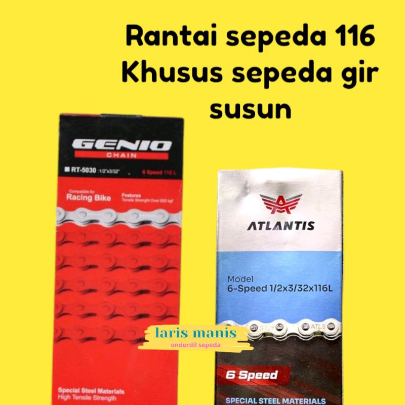 Jual GENIO rantai sepeda 6 7 8 speed asli | Shopee Indonesia