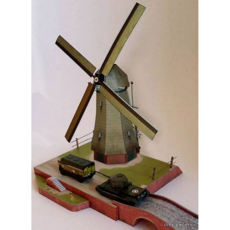 Jual Lembaran pola papercraft diorama tank holand skala 87 (2OP-G37 ...