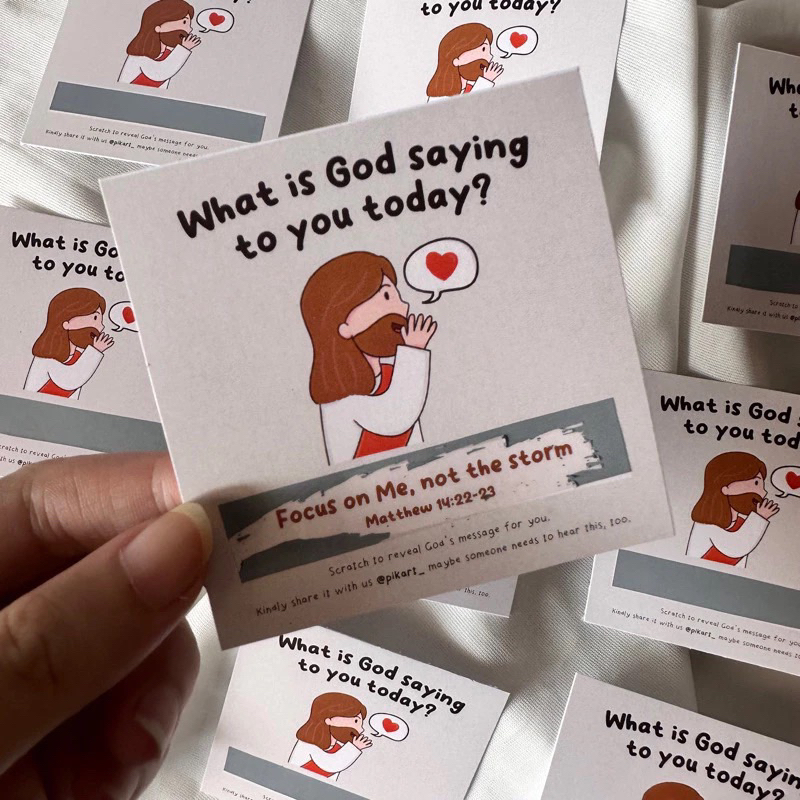 Jual Scratch Card/ Kartu Ucapan/ Kartu Gosok Ucapan Christian / Jesus ...