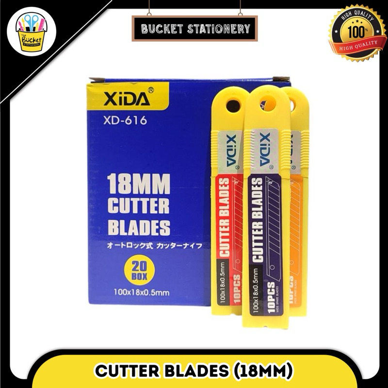 Jual cutter blade XD-616 isi cutter Per Pack (isi 10pc) | Shopee Indonesia