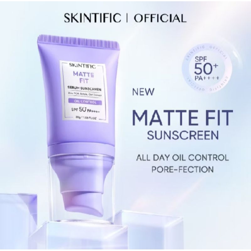 Jual SKINTIFIC Matte Fit Serum Sunscreen SPF 50+ PA+++ | Shopee Indonesia