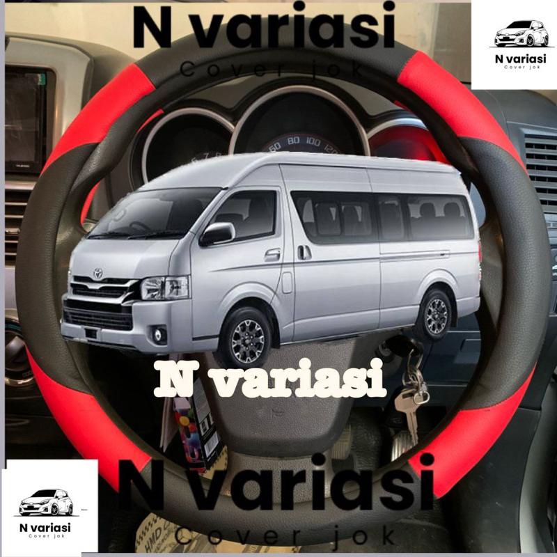 Jual Sarung stir Bungkus Stir TOYOTA HIACE sabit hitam | Shopee Indonesia