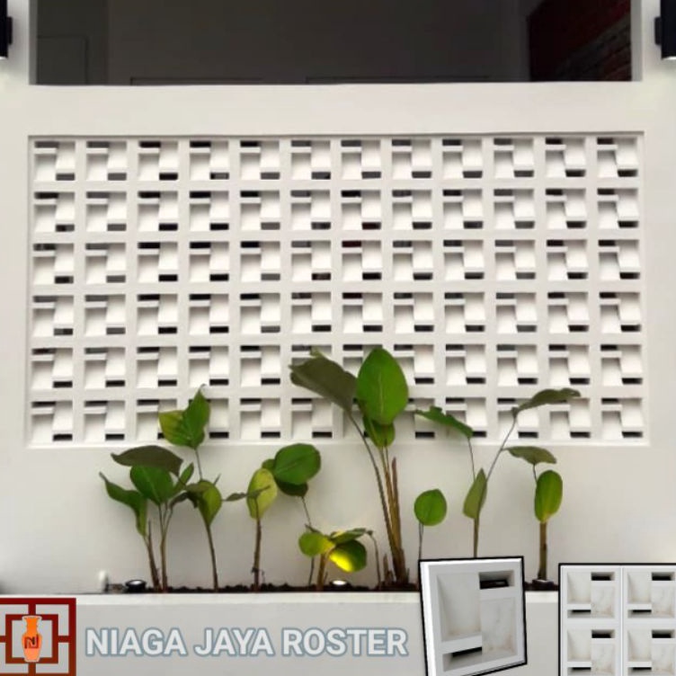 Jual Update Stok Roster Beton Loster Beton 2 sisi roster putih lubang ...
