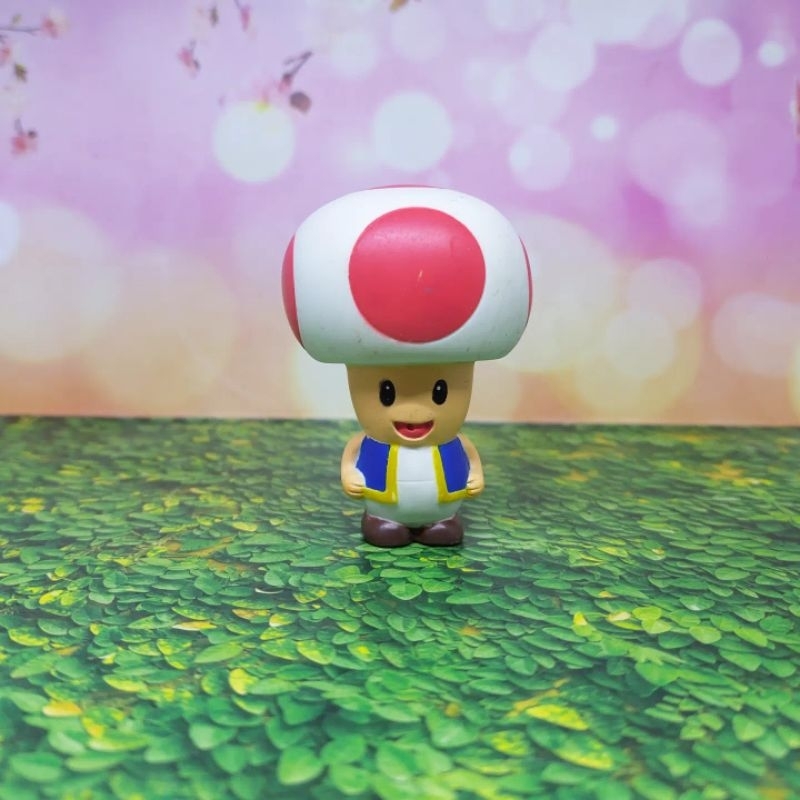 Jual Toad/Jamur Super Mario Bros ori Nintendo mainan happy meal figure ...