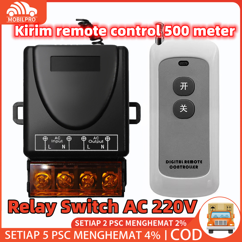 Jual AC85-220V 433Mhz Rumah Pintar Sakelar Jarak Jauh Nirkabel 1CH ...