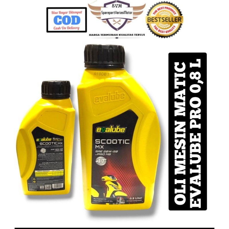 Jual OLI MESIN MATIC EVALUBE 4T 0,8 L 100% ORIGINAL | Shopee Indonesia