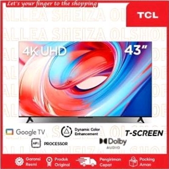 Jual TCL 43V6B SMART UHD 4K GOOGLE LED TV 43 Inch T-SCREEN DOLBY AUDIO ...