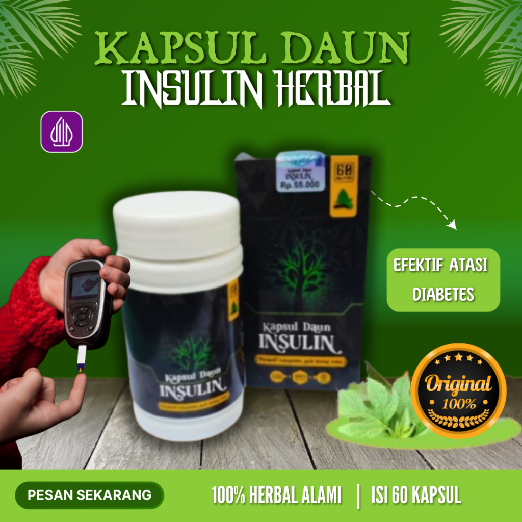 Jual Daun_INSULIN_kapsul Alami 100% NEW mci / Extra daun Insulin OBAT ...
