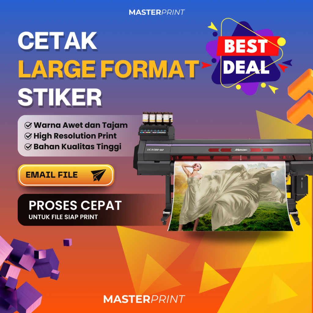 Jual Cetak Stiker Vinyl Custom Waterproof Meteran Indoor | Outdoor ...