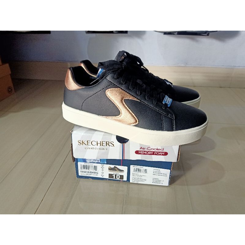 Jual skechers Beaming Glory 185016/BKRG (black/Gold) Ready Size 40 ...