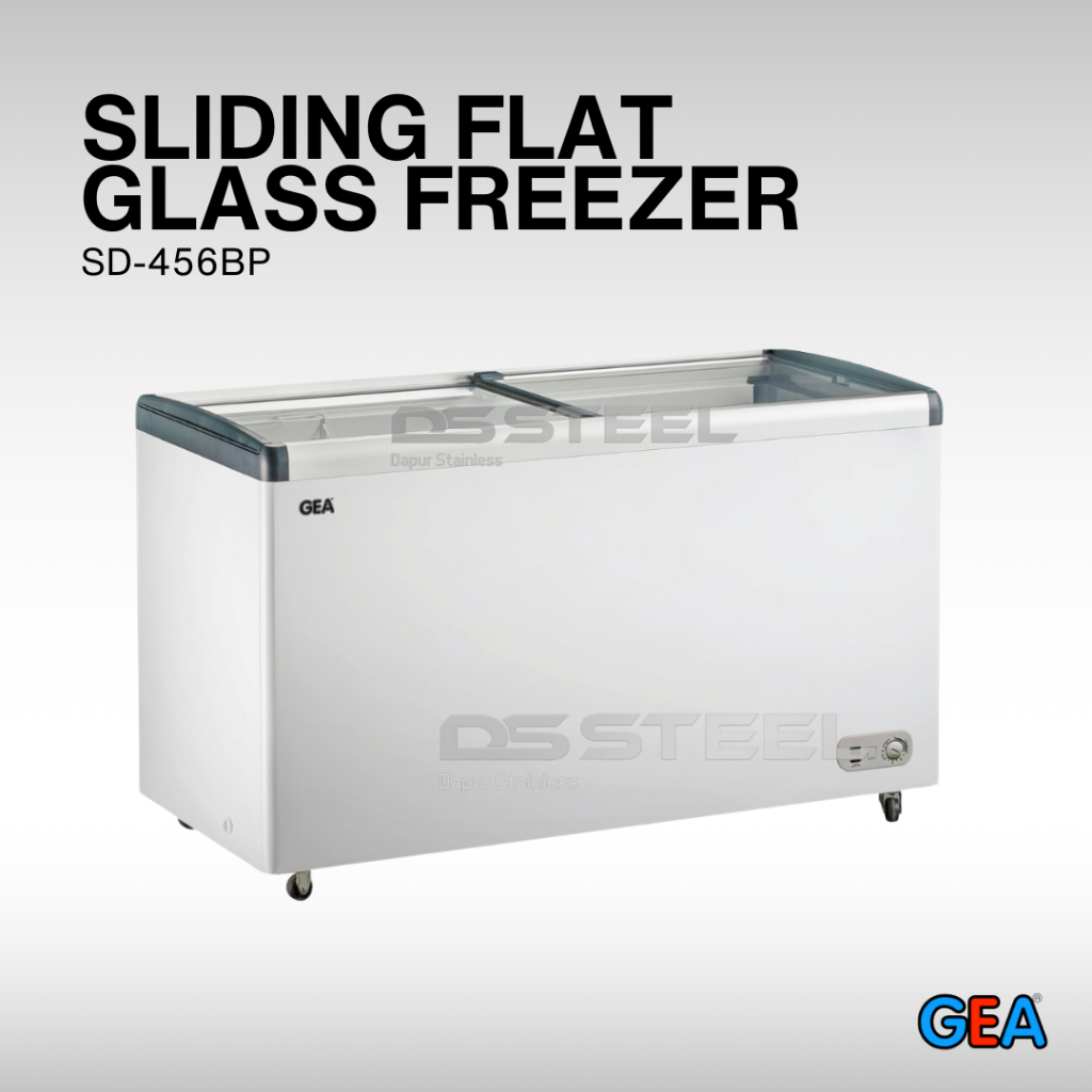 Jual GEA Sliding Flat Glass Freezer 450 Liter GEA SD-456B / Freezer ...