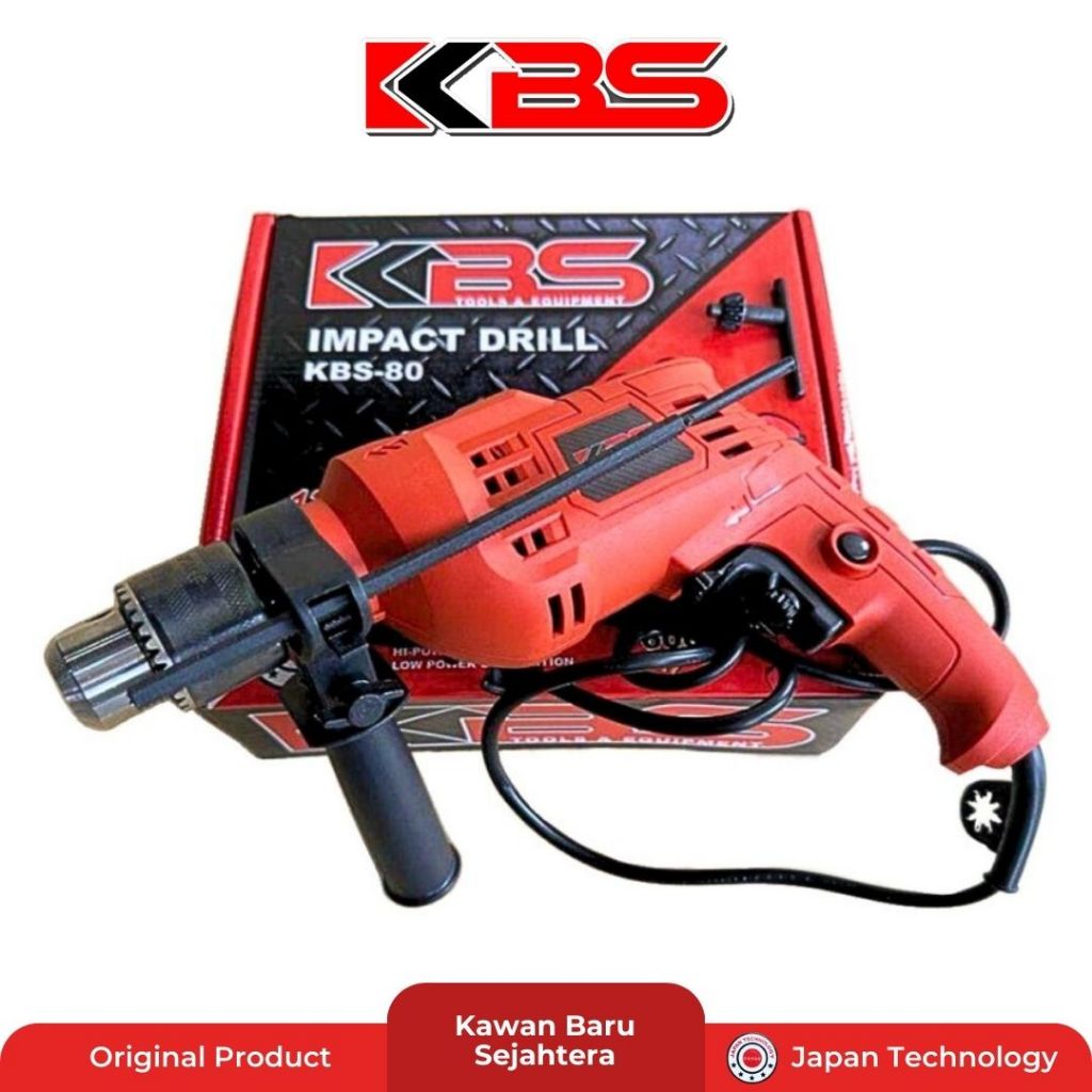 Jual KBS-80 Mesin Bor Tangan Listrik Bolak Balik 13mm 600watt Hand Electric Drill Kayu Tembok ...