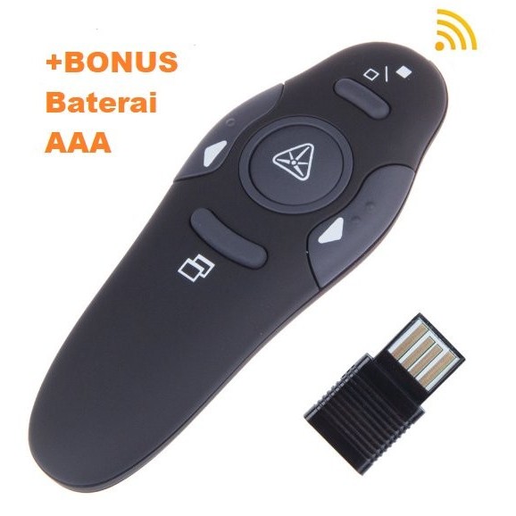 Jual Wireless USB Presenter Laser Pointer untuk Presentasi Power Point ...