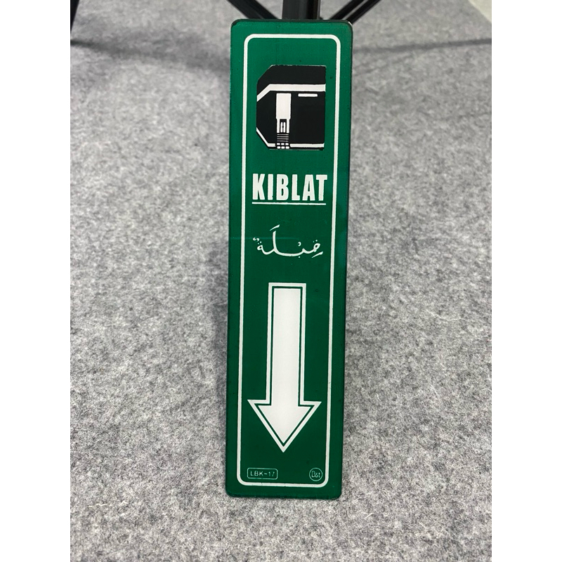 Jual SIGN SIGNAGE KIBLAT / PAPAN TANDA AKRILIK ACRYLIC PRINT UV ANTI ...