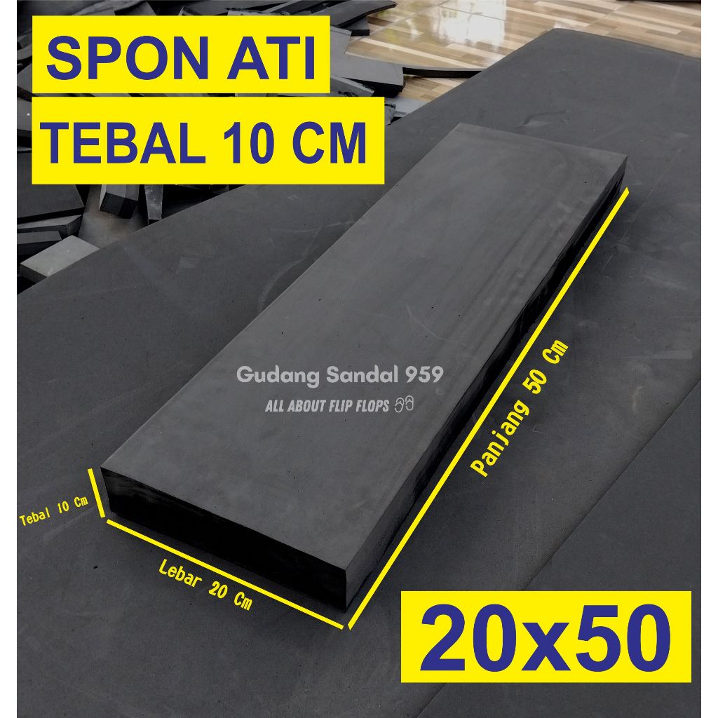 Jual SPON ATI / BUSA ATI / SPON EVA TEBAL 10 CM WARNA HITAM LEBAR 20 CM ...