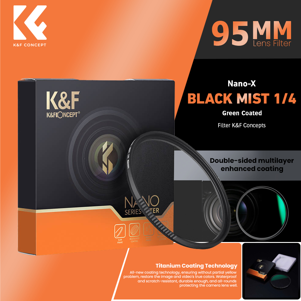 Jual KNF Concept 95mm Lens Filter Nano-X Black Mist 1/4 Filter K&F ...