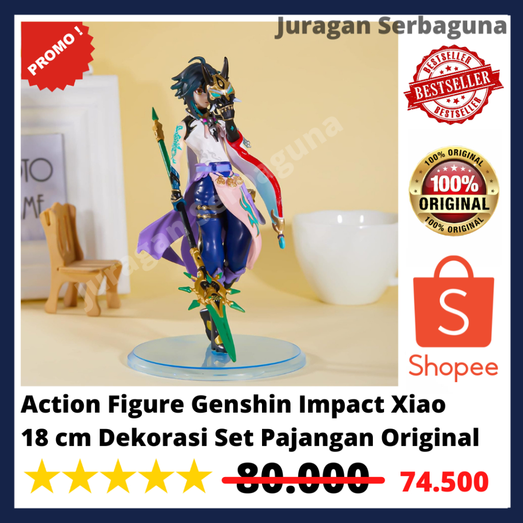 Jual Action Figure Genshin Impact Xiao 18 cm Dekorasi Set Pajangan ...