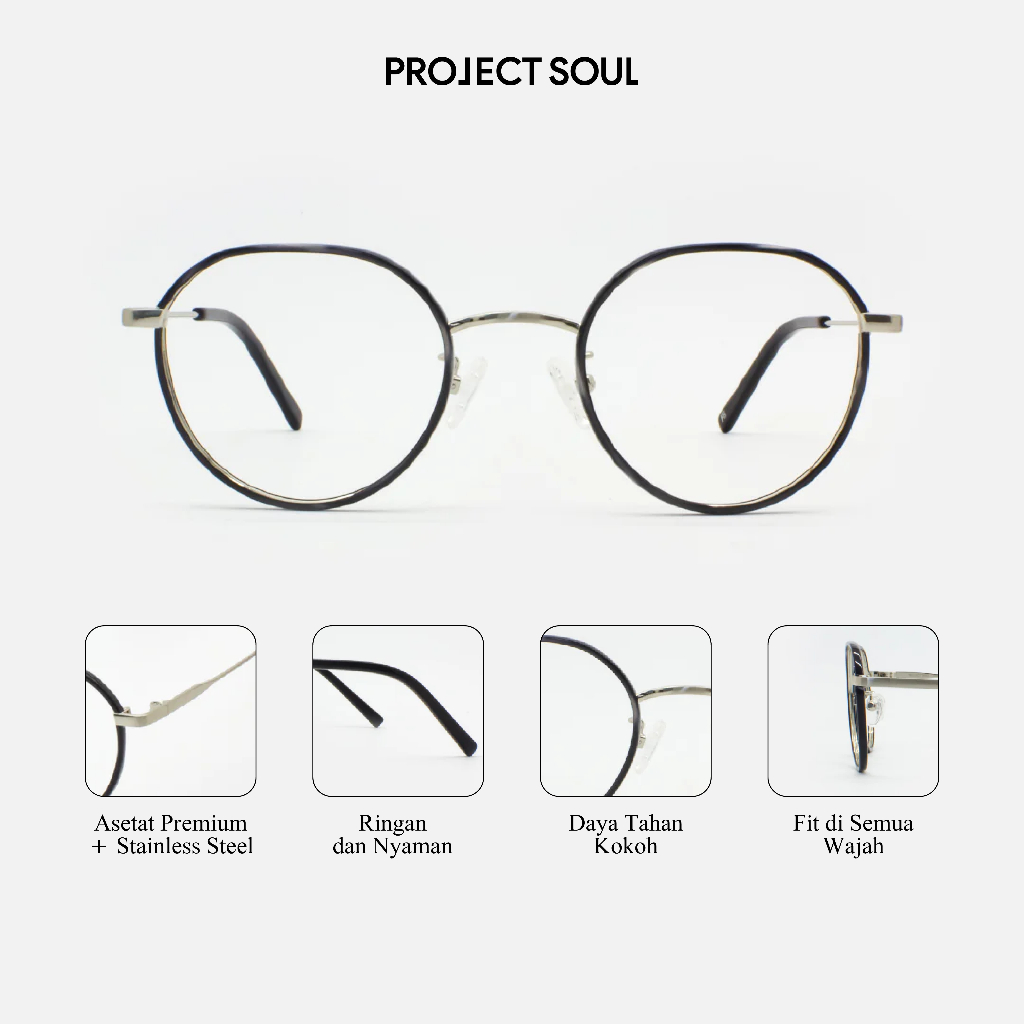 Jual Project Soul - Kang Eyewear Frame | Kacamata Baca Wanita / pria ...