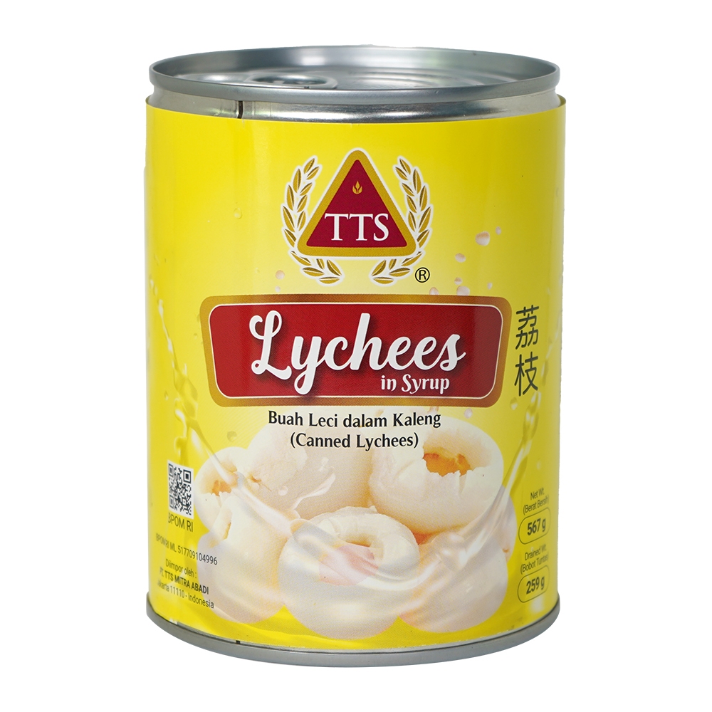 Jual TTS Leci Lychee kaleng buah / Lychees in syrup 567gr | Shopee ...