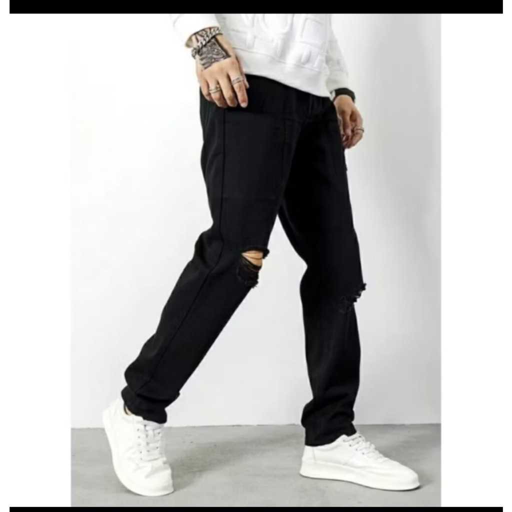 Jual BEST SELLER CELANA SOBEK PRIA RIPPED JEANS ROBEK STANDAR REGULER ...