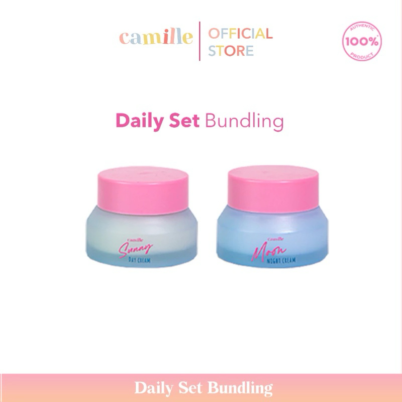 Jual [AGENT RESMI] Daily Set Bundling Camille Day Cream+Night Cream ...