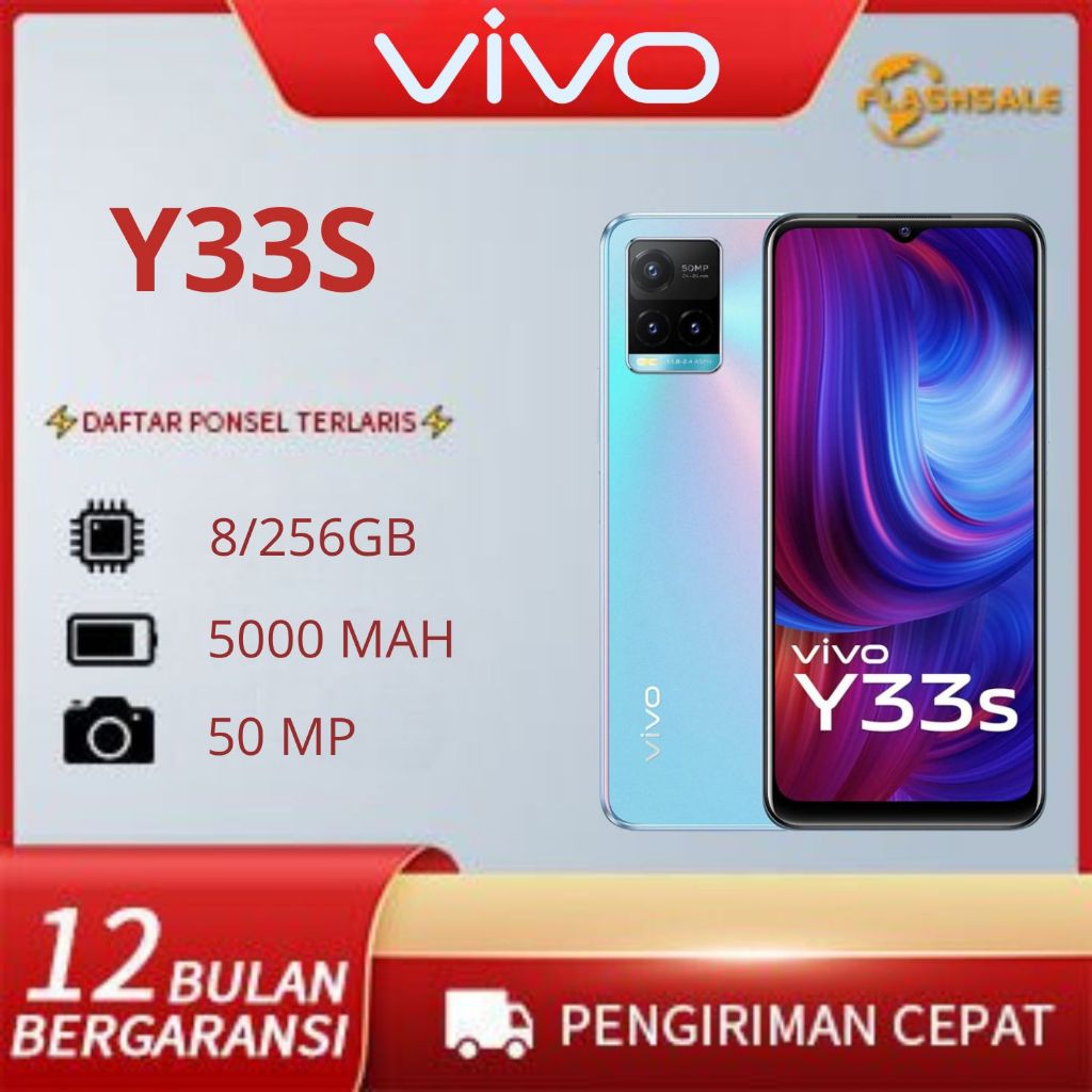 Jual HP VIVO Y33S RAM 8/256GB FULLSET GARANSI 12 BULAN | Shopee Indonesia