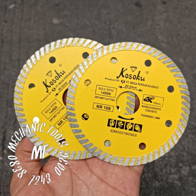 Jual Mata Gerinda potong granit 4 inch Turbo Kosoku diamond wheel 4 ...