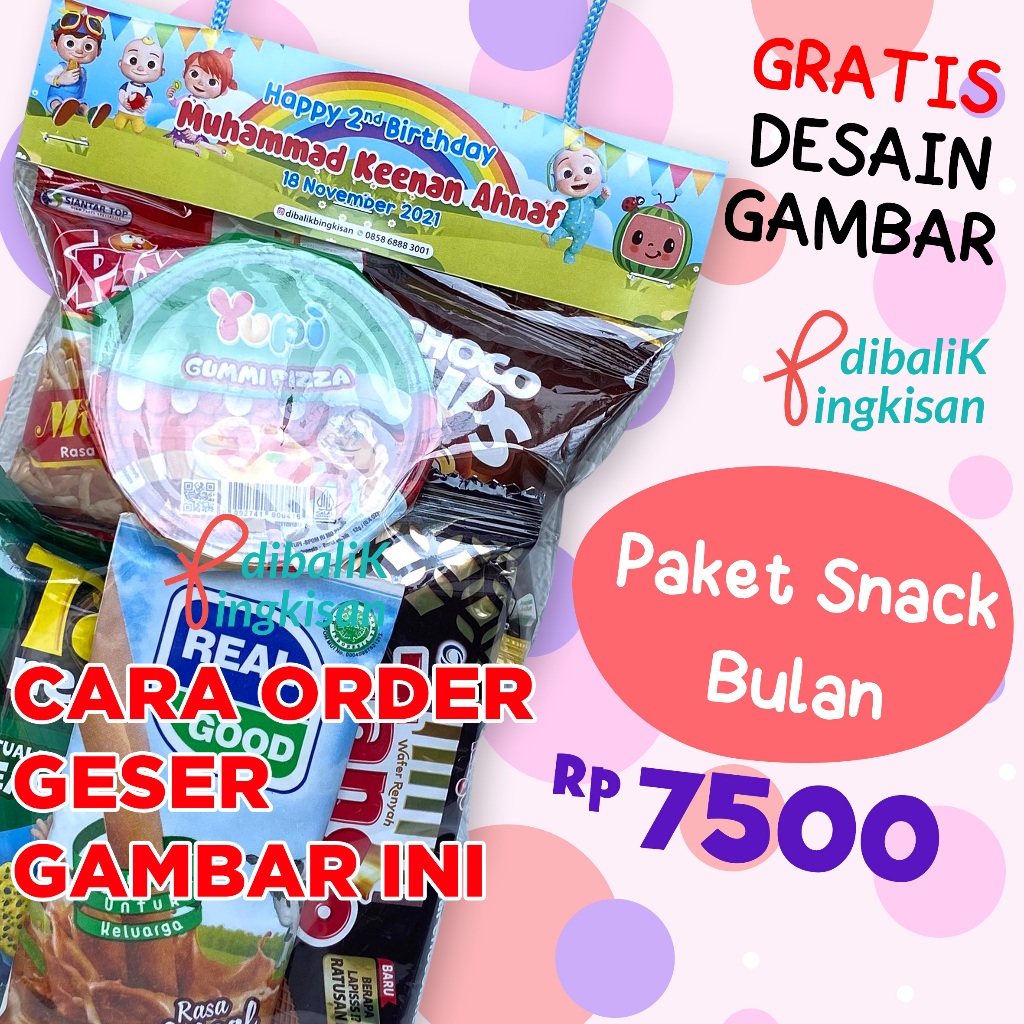 Jual Paket Snack Ulang Tahun Anak / Bingkisan / Gift Snack Ultah ...