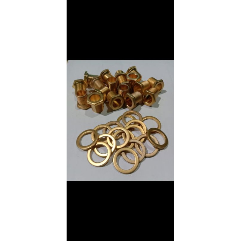 Jual Bushing Mur Ring Dryer Dleyer Bass Gold (Satuan) | Shopee Indonesia