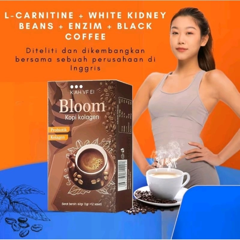 Jual Bloom kopi kolagen - Diet dengan Bloom kopi kolagen - 1 box isi 12 ...