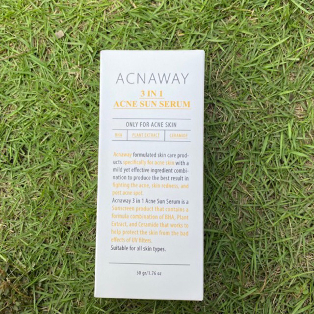Jual ACNAWAY 3 in 1 Acne Sun Serum Sunscreen Serum with SPF 50+ PA ...
