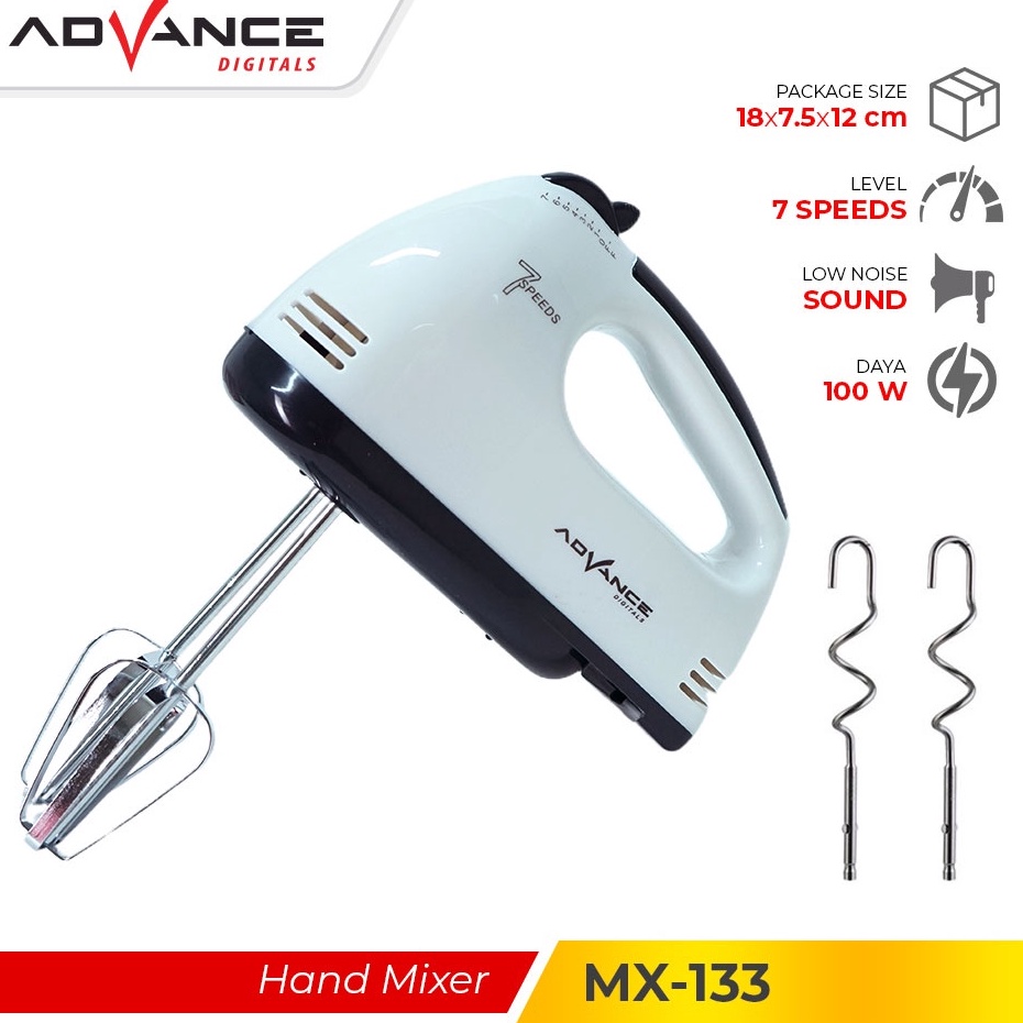 Jual Update Menarik Advance Digitals Hand Mixer MX133 Alat Pengaduk ...